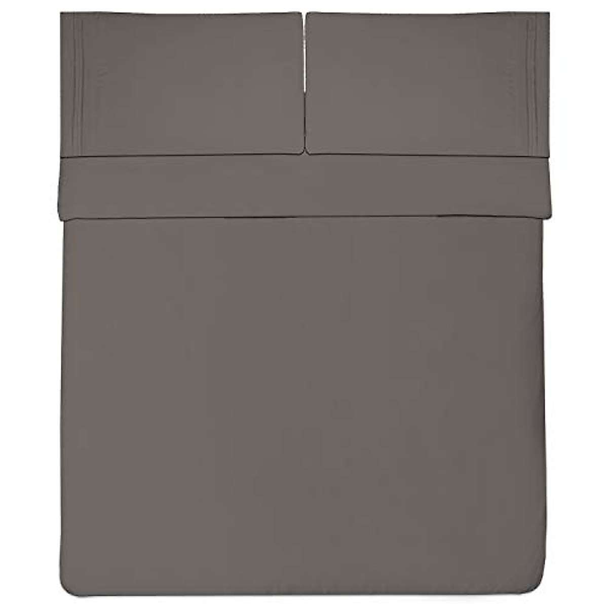 Queen Size Bed Sheets - Breathable Luxury Sheets with Full Elastic & Secure Corner Straps Built In - 1800 Supreme Collection Extra Soft Deep Pocket Bedding Set, Sheet Set, Queen, Gray