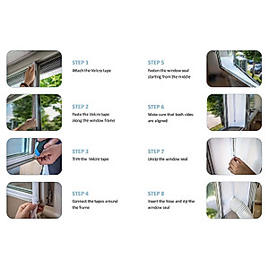 Morningrising Window Seal for Portable Air Conditioner,Window Seal for AC Unit,Push and Pull Window Seal Plate,Open Window Frame Side Soft Board