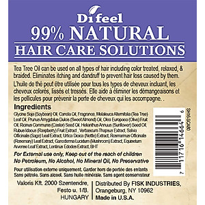 Difeel 99% Natural Therapeutic Hair Care Solutions - Scalp Care 7.78 ounce