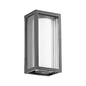 Quorum 9717-6-69 Transitional LED Wall Mount from Maestro Collection in Black Finish,
