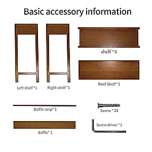 SOBIBO Shoe Rack Organizer, 5 Tier Bamboo Shoe Rack for Entryway, Front Door for Entryway,Closet and Bedroom Shoe Rack Storage, Shoe Shelf（Brown）