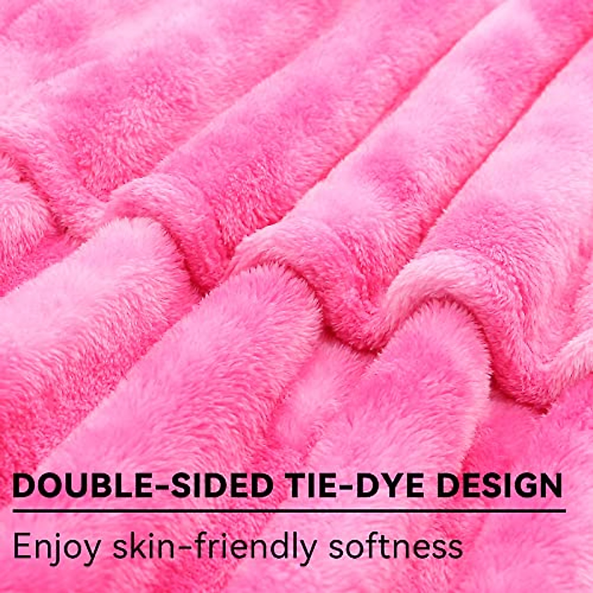 obinsm Warm Blanket Pink Soft Fleece Blankets Throw Blankets for Bed