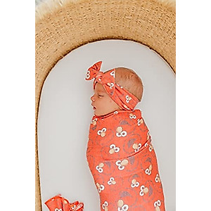 Copper Pearl Baby Swaddle Blanket - Wearable Premium Knit Baby Blanket, Large Soft Stretchy Receiving Blankets for Baby Boy and Girl, Swaddles for Newborn, Infant, and Toddler (Elmo)