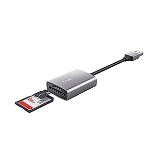 Trust Dalyx Fast USB Cardreader, Fast USB 3.2 Gen 1 with USB-A Connector, 104 MB/s with Compatible UHS-I Cards, (Micro) SD, SDHC and SDXC up to 2 TB, MacBook, PC, Laptop, Chromebook