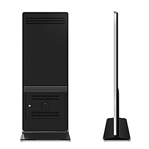 Canlarriz 55 Inch Floor Standing LCD Digital Signage, IR Touch Screen Kiosks 4K UHD, Android 9.0 OS 2+16G Black WiFi Display Advertising Player