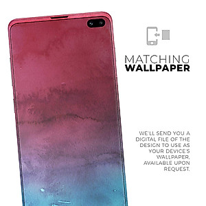 DesignSkinz Vivid Pink 869 Absorbed Watercolor Texture Protective Vinyl Decal Wrap Skin Cover Compatible with The Samsung Galaxy S20 (Screen Trim & Back Glass Skin)
