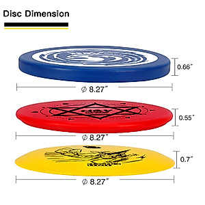 NQV Disc Golf Se with Bag,Disc Golf Beginner Set,6 Pack Flying Discs with Putters Drivers Mid Ranges+1 Black Disc Golf Bag, Disc Portable Outdoor Indoor Beginner Kid Aged6+Adults