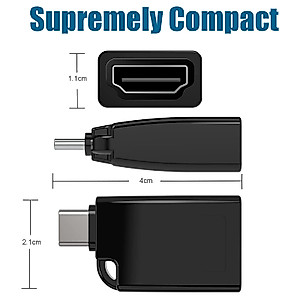 BENFEI Mini USB C to HDMI Adapter, USB Type-C to HDMI Adapter [Thunderbolt 3/4 Compatible] with MacBook Pro 2021/2020/2019, MacBook Air/iPad Pro 2018, Galaxy S10/S9 and More