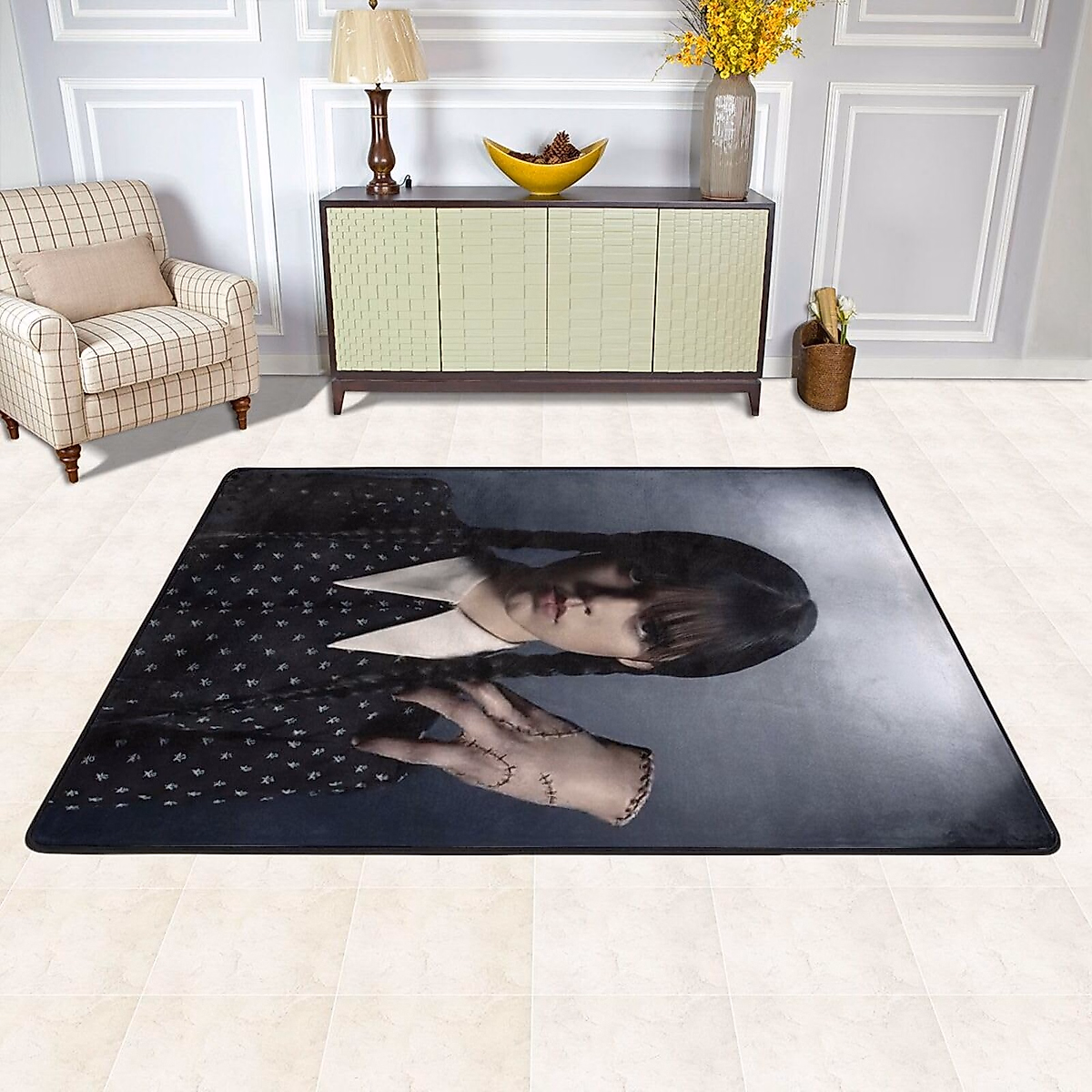 Anime Wednesdays Rug Super Soft Carpet Game Room Decor Area Rugs for Bedroom Living Room Home 36"X24"