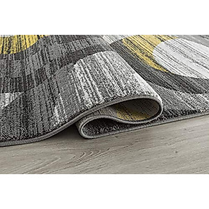 Rugs and Decor Metro/1003/2X3 area rugs, 2'x3' Actual Size is: 1'.11" x 2'.11" Door Mat, Yellow