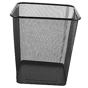 DOITOOL Supplies Gare Kitchen Wastebasket Storage Square Mesh Lightweight Office for Modern Small Bins Container Garbag Open Trash Cans Paper Garbage Desk Vintage Living Rubbish Bin