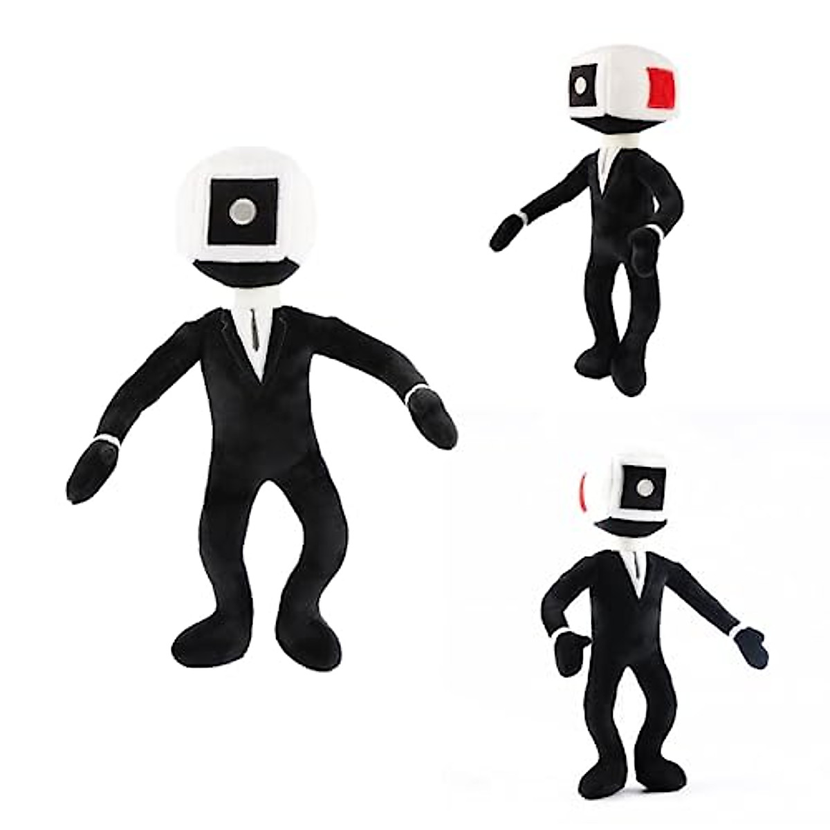 Qabfwe Skibidi Toilet Plush, 11" Speakerman Bosses Plushies Toys Skibidi Toilet Head Plushies Toys for Fans and Friends Beautifully Stuffed Animals Doll Gifts (4pcs)