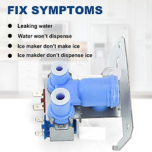 AMI PARTS WR57x10051 Water Inlet Valve fit for G-E KEN-MORE Refrigerator Replaces WR57X10018 WR57X111 WR57X119 WR57X92, WR57X98
