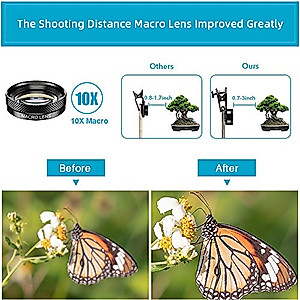 Miao LAB 11 in 1 Phone Camera Lens Kit - Wide Angle Lens & Macro Lens+Fisheye Lens/ND32/kaleidoscope/CPL/Color Lens Compatible with iPhone Samsung Sony and Most of Smartphone