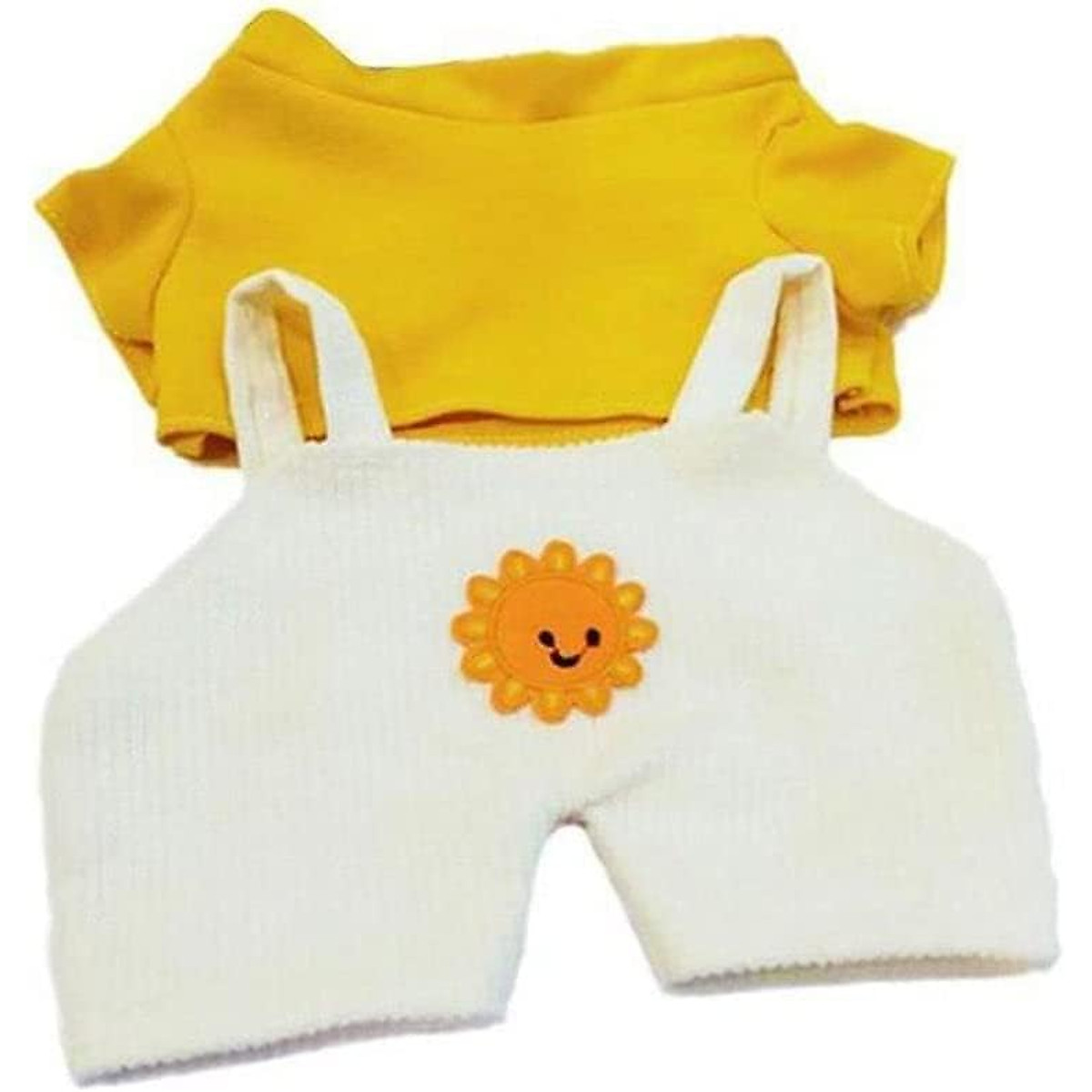 Cartoon Duck Clothes White Yellow Stuffed Duck Clothing for Plush Cotton Skirt Overalls Outfit Clothing Stuffed Animals Clothes Kawaii Plush