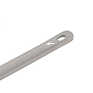 TOAKS Titanium Long Handle Spoon with Polished Bowl