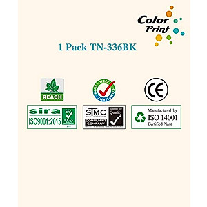 ColorPrint Compatible TN336 Toner Cartridge Replacement for Brother TN-336 TN336BK TN-336BK Used for HL L8350CDW L8250CDN L8350CDWT 4150CDN MFC L8600CDW L8850CDW 9970CDW Printer (1x Black, 1-Pack)