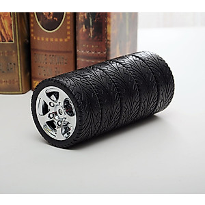 OUOH 320ML My Car Tire Thermos Cups Stainless Coffee Mug Vacuum Silica Gel Bottle Travel Coffee Tea Thermal Insulation Water Bottle (white)