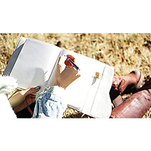 VALERY Wrting Journal for Women and Men | 185 Lined Fountain Pen Friendly Paper | Refillable B6 Vegan Leather Bound Travel Notebook | Daily Use Gifts for Vegatarians Teachers (Forest Green)