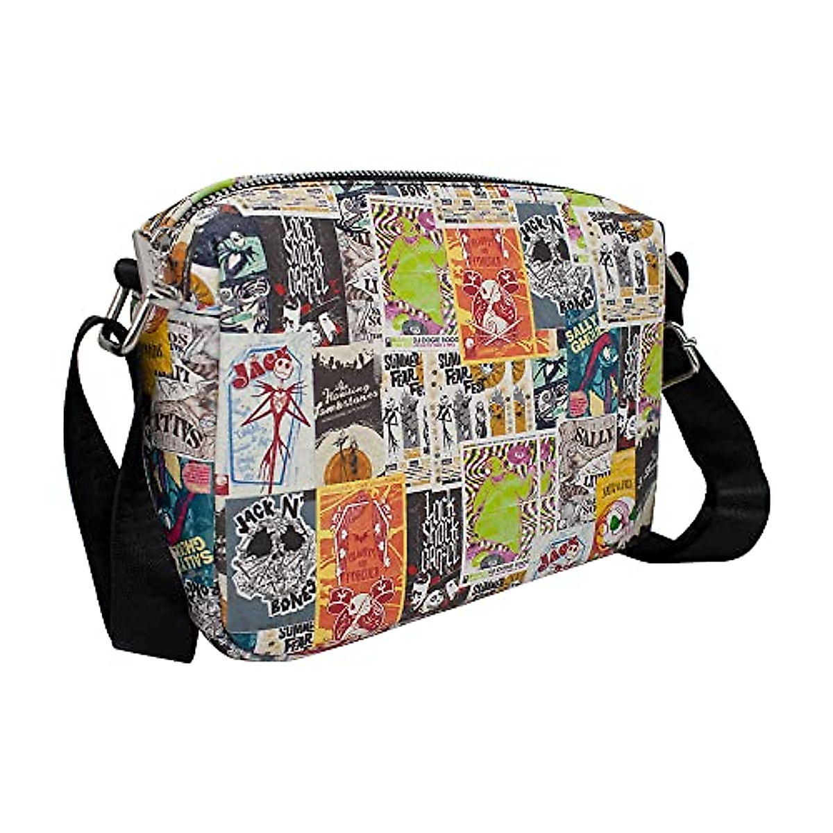 Buckle Down Disney Bag, Cross Body, Rectangle, The Nightmare Before Christmas Summer Fear Fest Ad Posters, Vegan Leather