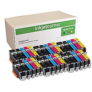 Inkjetcorner Compatible Ink Cartridges Replacement for PGI-250XL CLI-251XL PGI 250 CLI 251 for use with MX922 MG5520 MG5522 MG5620 MG5420 MX722 MG6420 (30 Pack)