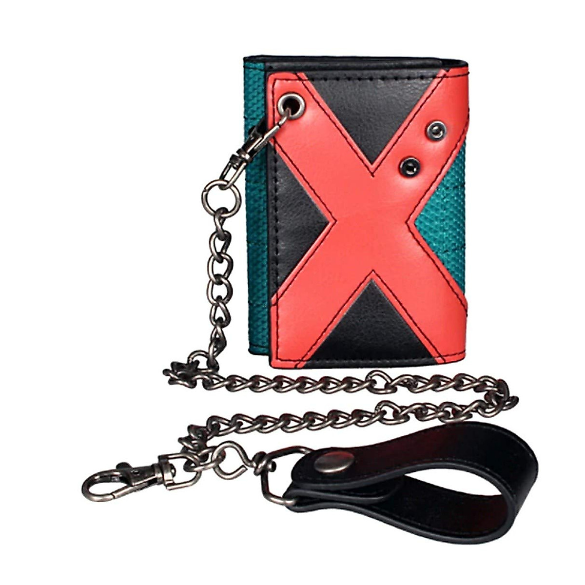 Juboo Hero Academy Themed Trifold Clutch Wallet With Chain