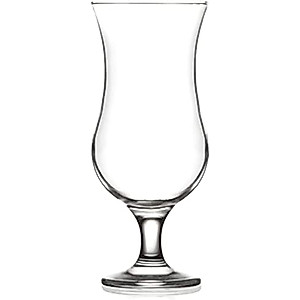 Epure Venezia Collection 4 Piece Hurricane Glass Set - Perfect for Drinking Pina Coladas, Cocktails, Full-Bodied Beer, Juice, and Water (Pina Colada (15.5 oz))