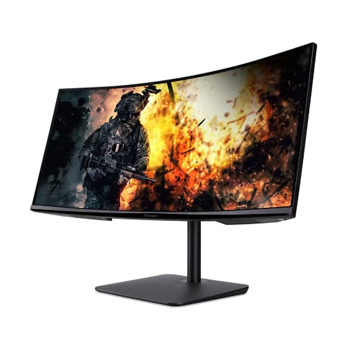 AOPEN by Acer 34HC5CUR Pbmiiphx 34" 1500R Curved Zero-Frame UWQHD (3440 x 1440) VA Gaming Monitor AMD FreeSync Premium Technology Up to 144Hz 1ms 21:9 2 x HDMI 2.0 Ports & 1 x Display Port 1.4, Black
