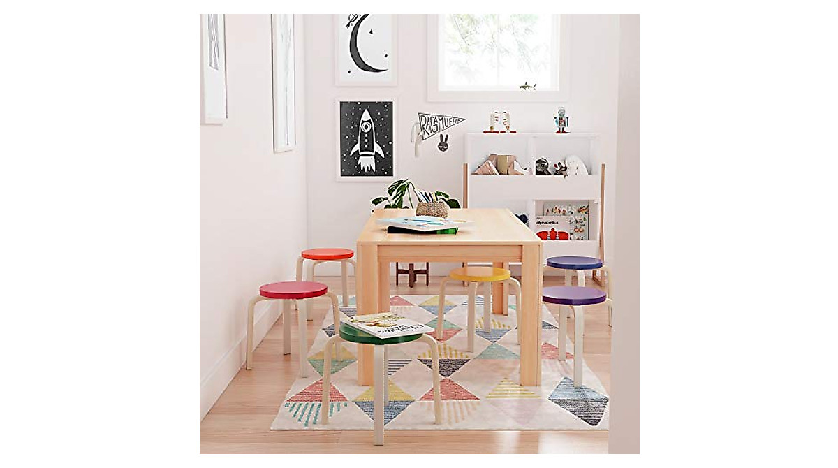 ECR4Kids Stackable Stools - Versatile Classroom Seating