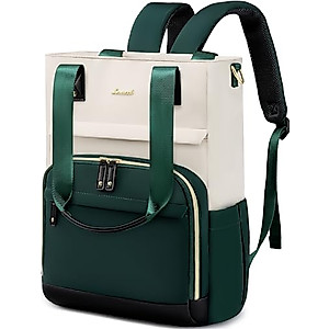 LOVEVOOK Work Backpack for Women, 15.6 Inch Anti Theft Backpack with Luggage Strap, Large Capacity Backpack, Waterproof Laptop Backpack for College, Travel, Commuter