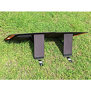 Solar Stakes - Anchor Portable Solar Panels with Seamless Add-on, Heavy Duty Strap with Hook/Loop and Elastic, 7" Aluminum Stake, Prevents Wind Tipping