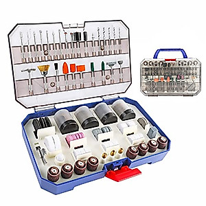 WORKPRO 306PCS Rotary Tool Accessories Kit, Fits Dremel Rotary Tool, 1/8" Shanks DIY Universal Fitment for Easy Cutting, Sanding, Grinding, Carving, Polishing, Drilling and Engraving with Storage Case