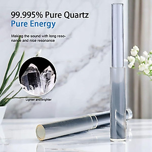 TOPFUND Crystal Singing Bowl Silicone Quartz Mallet