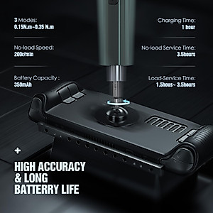 82 in 1 Hancaner Mini Electric Screwdriver, Electronics Precision Screwdriver Set with 64 Magnetic Bits, Small Precision Screwdriver Rechargeable With 3 LED Delivers 200RPM for Phone/Laptop/Watch