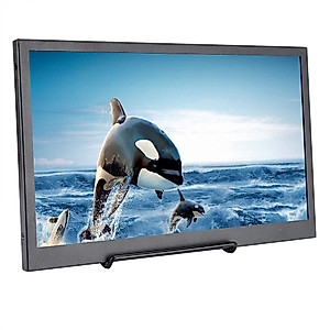 ASHATA Portable Monitor, 13.3 inch 1920x1080 FHD HDR Display with Bracket, Gaming Monitor for PS3 Switch/for 360, Micro and 3.5mm Port, DC 12V or Micro USB 5V Power