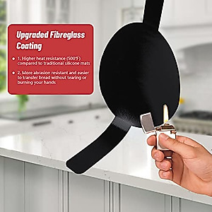 Long Handle Sourdough Bread Baking Supplies, Bread Baking Mat for Dutch Oven, 8.3Inch Reusable Bread Sling, Non-Stick And Easy Clean Bread Making Tools and Supplies