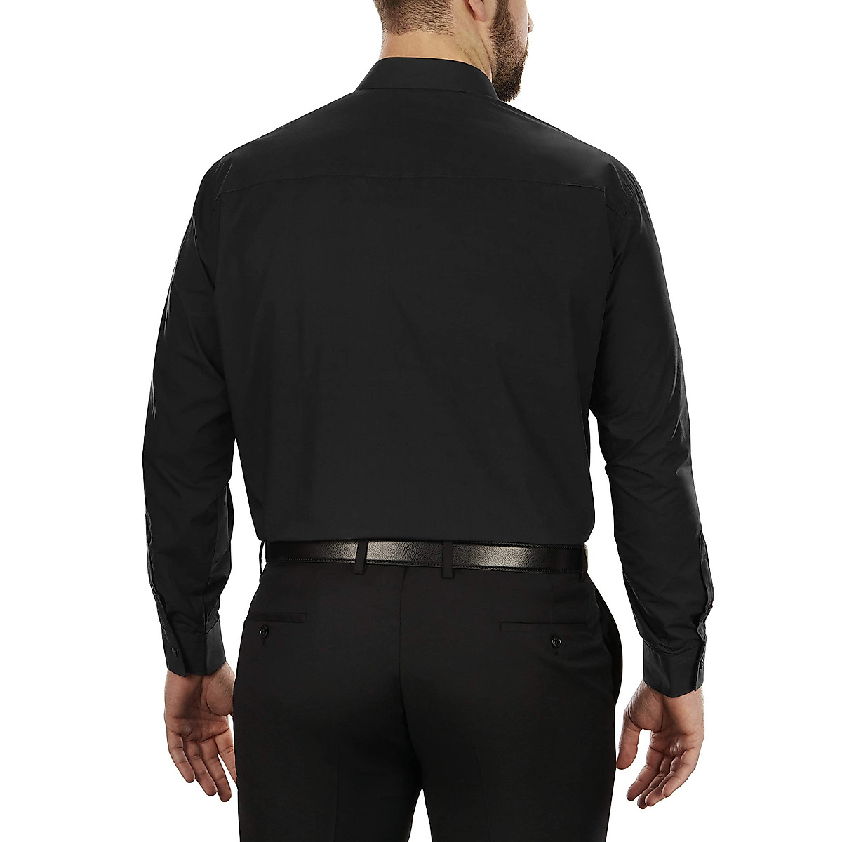 Unlisted by Kenneth Cole mens Big and Tall Solid Dress Shirt, Black, 22 Neck 37 -38 Sleeve 5X-Large Tall US