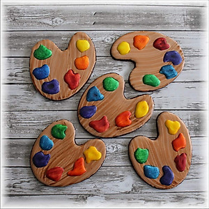 Paint Palette Cookie Cutter, 3.5" Made in USA by Ann Clark