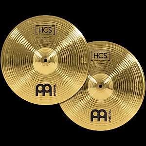 Meinl Cymbal Set Box Pack with 14” Hihats, 18” Crash/Ride, Plus a FREE 14” Crash – HCS Traditional Finish Brass – Made In Germany, TWO-YEAR WARRANTY (HCS1418+14C)