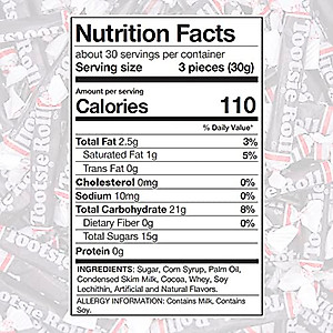 Tootsie Rolls Long Bulk Tootsie Roll Juniors Individually Wrapped Chewy Taffy Candy - 2 Pounds