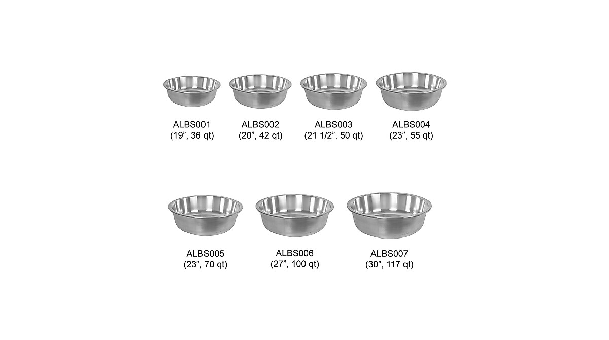 Thunder Group 27" Aluminum Basin - Durable & Stylish