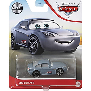Disney Cars Toys Toys Bob Cutlass Miniature Collectible Racecar Automobile Toys Based on Cars Toys Movies for Kids Age 3 and Older Multicolor