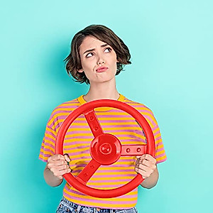 Haconba 8 Pack Steering Wheel Playset Plastic Steering Wheel Swingset Playground Pirate Ship Wheel for Kids Adults Outdoor Playground Playroom Treehouse Accessories (Red,Blue,Green,Yellow, 8)