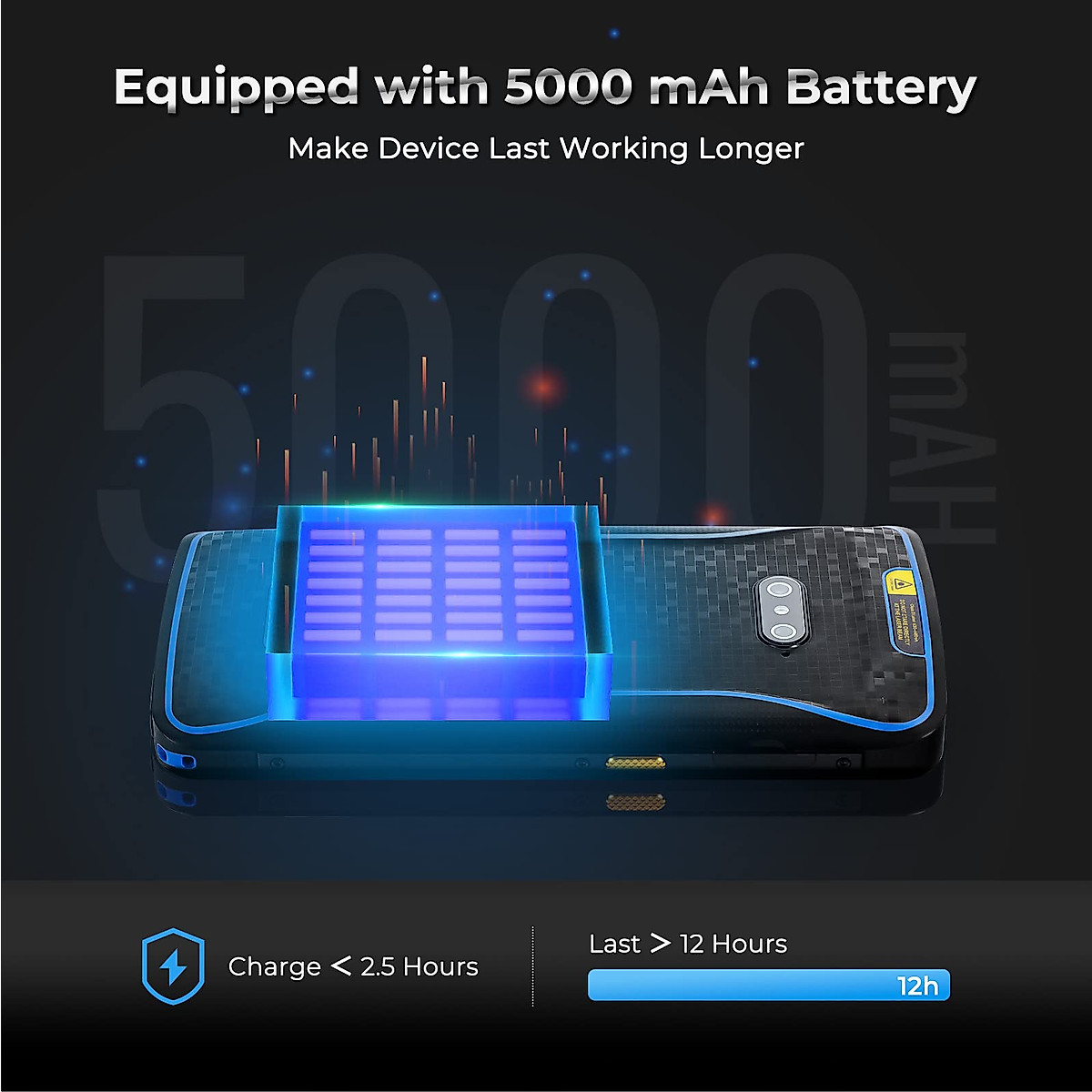 2023 MUNBYN Android Barcode Scanner PDA Inventory Scanner, Android 10, QR 2D 1D Barcode Scanner Reader, 3+32G, Portable Handheld Mobile Computer, IP67 Dual-Band Wi-Fi 4G BT Data Collector for Retail