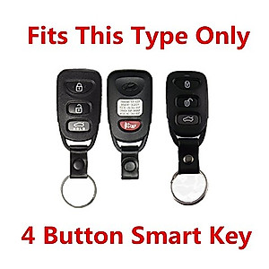 Rpkey Silicone Keyless Entry Remote Control Key Fob Cover Case protector Replacement Fit For Hyundai Accent Elantra Sonata Kia Optima Rondo Spectra 95430-2G202 95430-3X500 95430-3K200