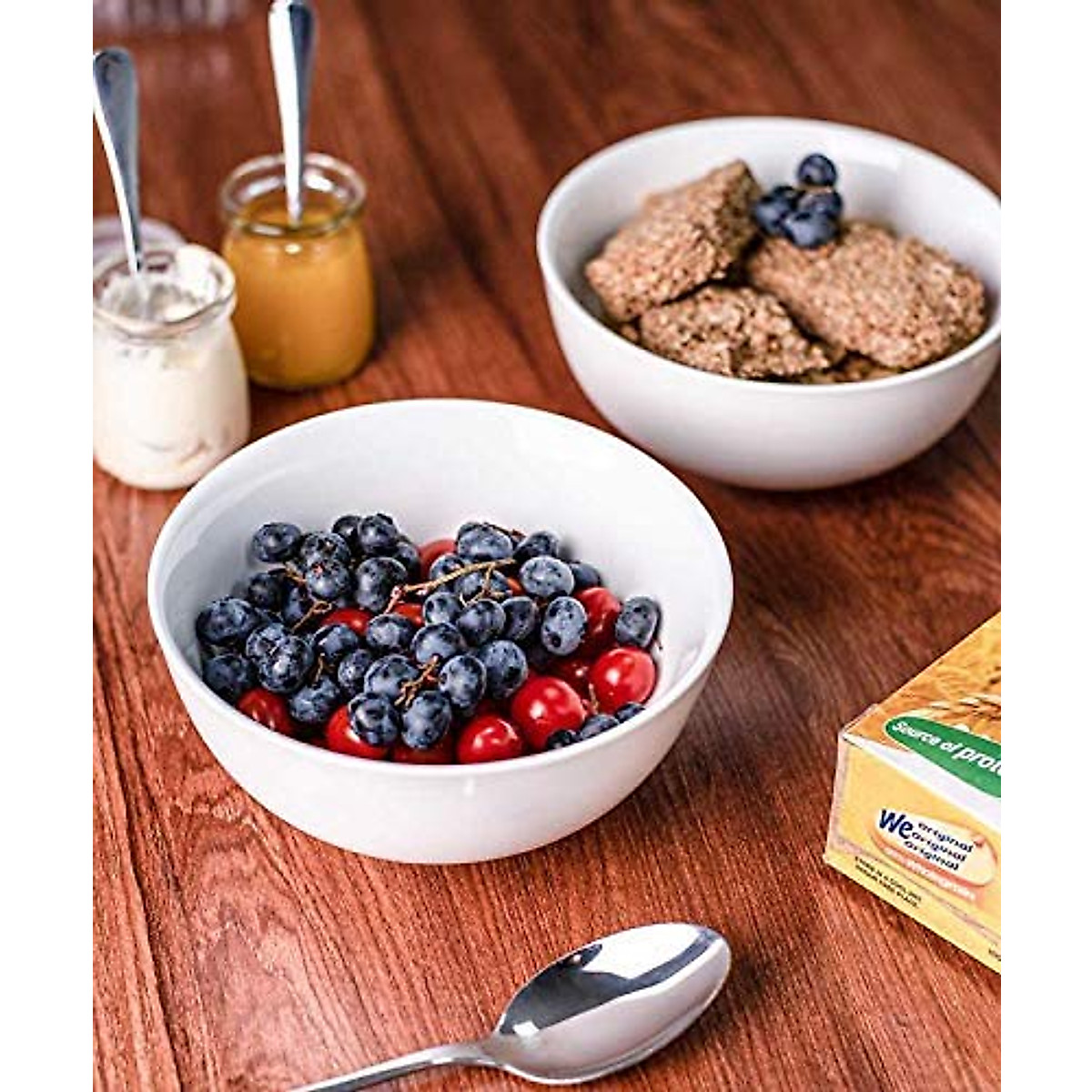 DELLING 22oz Soup/Cereal Bowls Set of 6-7in Salad/Dessert Plates Set of 6