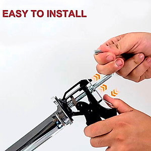 Caulk Gun Kit, Caulking Tool Kit and Caulk Remover,Sealant Finishing Tool Grout Scraper,Great Silicone Gun Tools for 10oz Caulk tubes