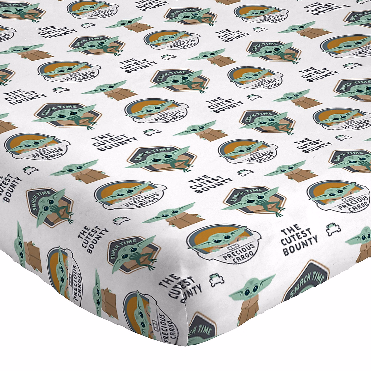 Jay Franco Star Wars The Mandalorian The Child Full Sheet Set - 4 Piece Set Super Soft and Cozy Kid’s Bedding Features Baby Yoda Grogu - Fade Resistant Microfiber Sheets (Official Star Wars Product)