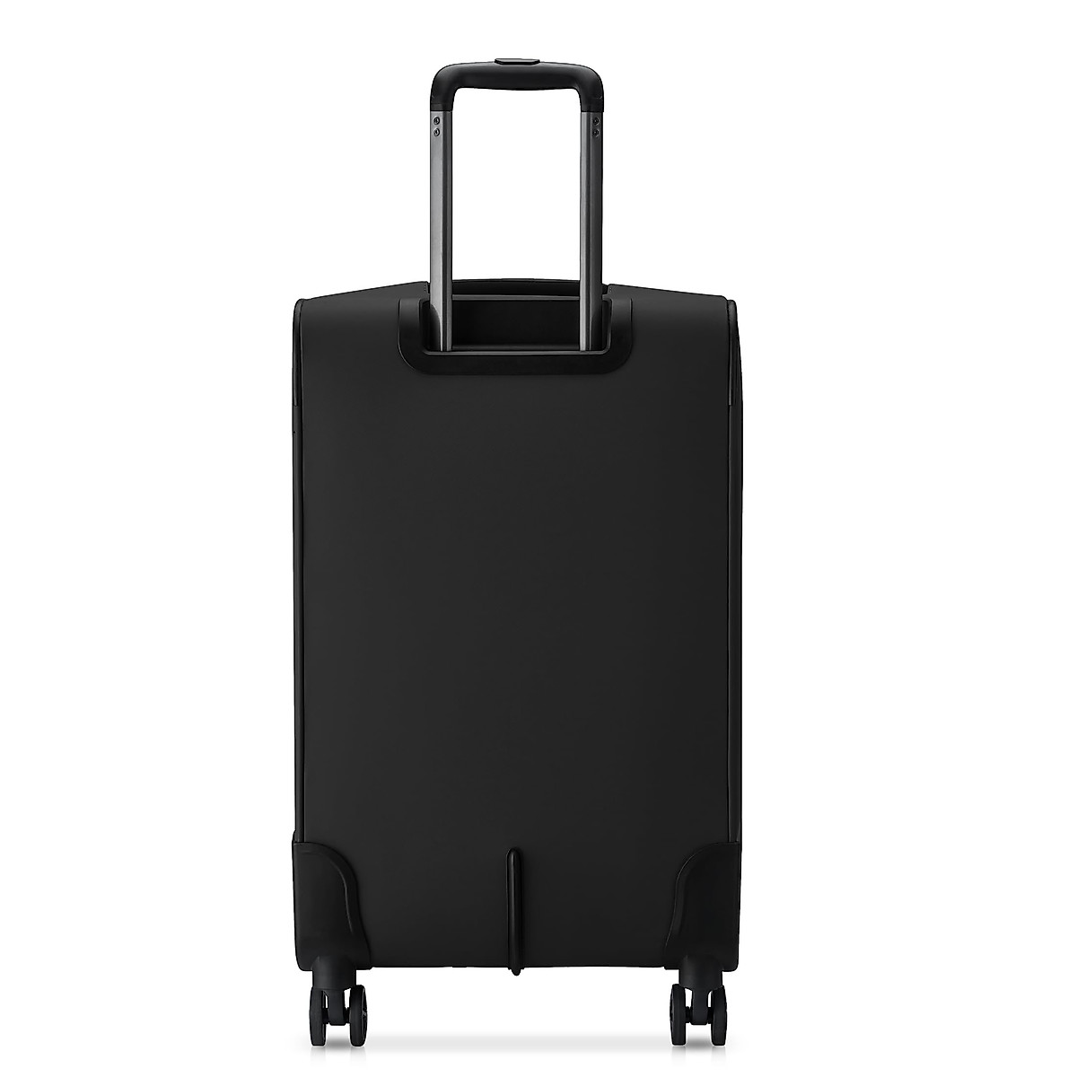 DELSEY PARIS Sky Lite 24-Inch Medium Lightweight Check-In Luggage - Water-Resistant Polyester, Dual Spinner Wheels, Multiple Exterior Pockets, Black - Softside Bag for Easy Travel