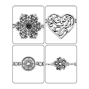 Jetec 12 Pcs Dress Back Clip Vintage Shirt Cinch Clips Sweater Cardigan Shawl Clips for Women Girls Brooch Clips(Retro Style)